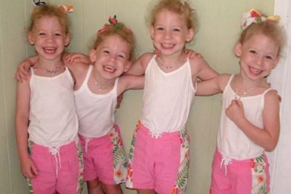 A video of quadruplets that went viral in 2002 shows how the children ...