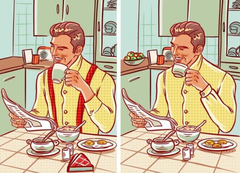 Viral challenge: can you find the 8 differences in these images? You ...